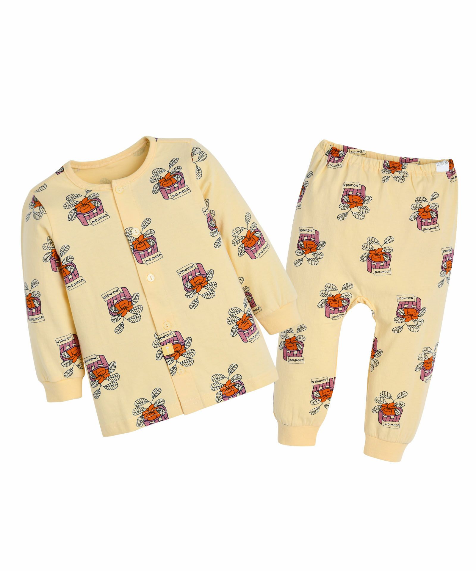 【ルームウェア】バスケットトップス＆パンツ | おしゃれな子供服 moimoln（モイモルン） 公式Online Store