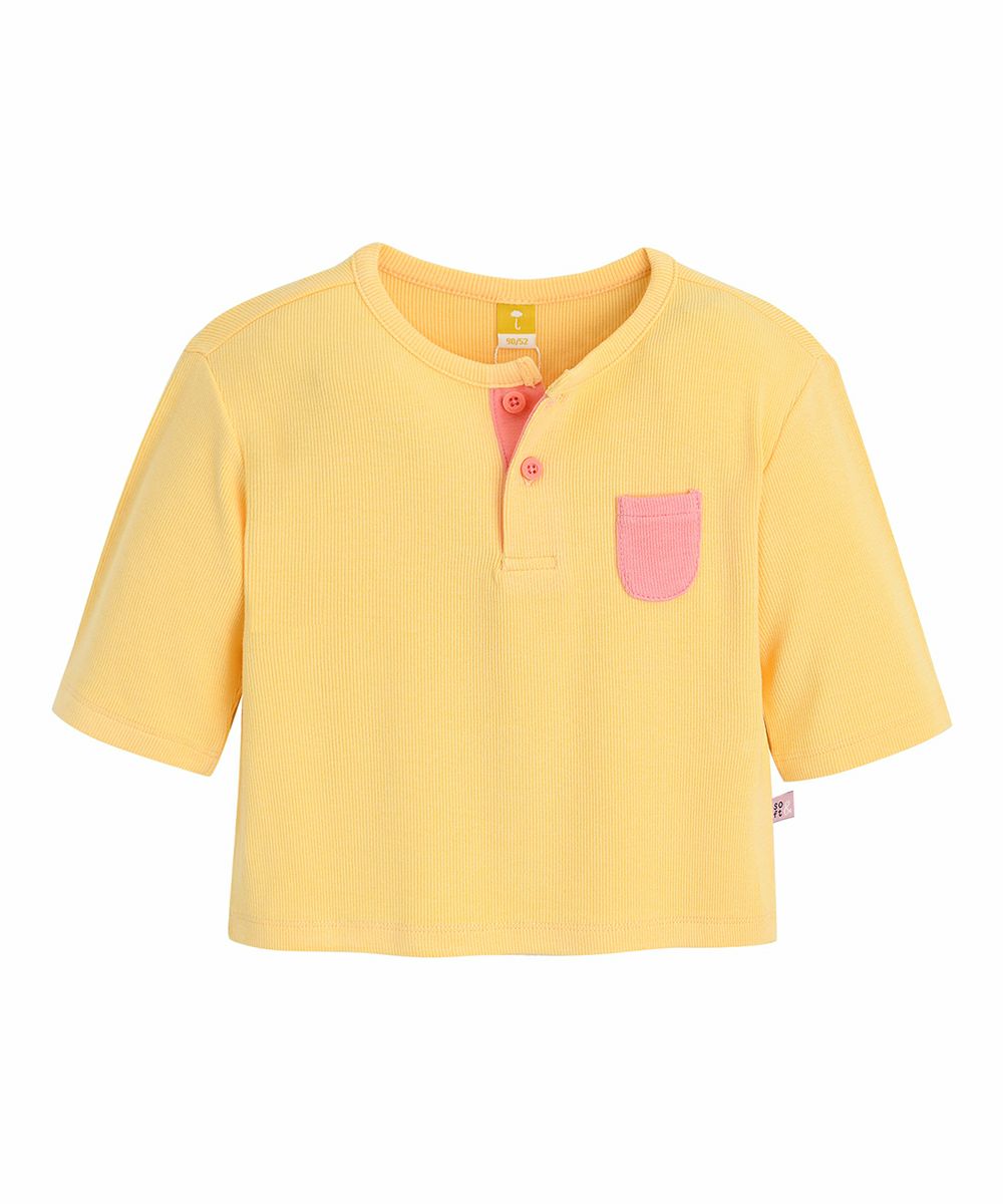 【SOFT＆】リッツボタン7分袖ポイントトップス | おしゃれな子供服 moimoln（モイモルン） 公式Online Store