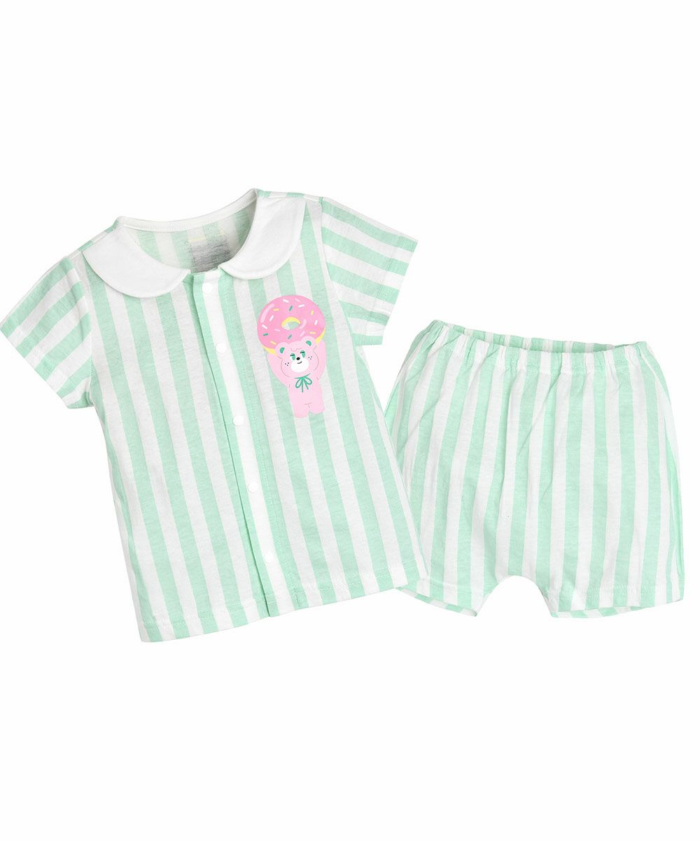 【セットアップ】ノーティッドストライプトップス＆パンツ | おしゃれな子供服 moimoln（モイモルン） 公式Online Store