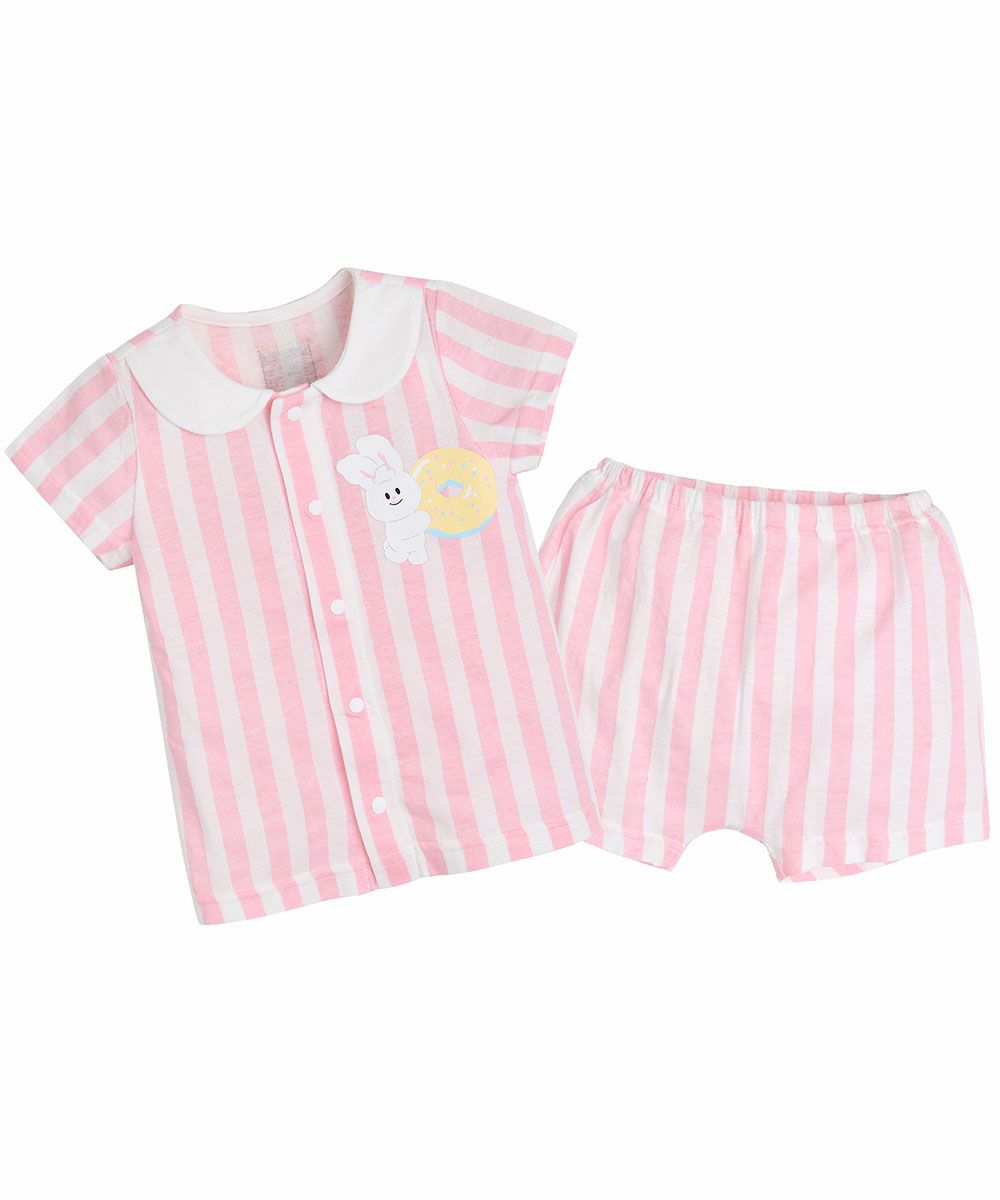 【セットアップ】ノーティッドストライプトップス＆パンツ | おしゃれな子供服 moimoln（モイモルン） 公式Online Store