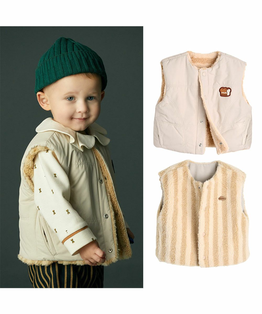 【リバーシブル】トーストリバーシブルベスト | おしゃれな子供服 moimoln（モイモルン） 公式Online Store