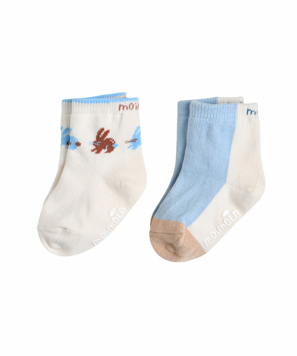【2点セット】ブルーバニーソックス | おしゃれな子供服 moimoln（モイモルン） 公式Online Store