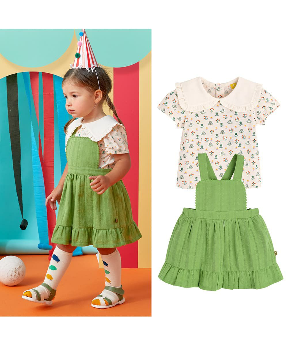 レイヤード風オーバーオールワンピース | おしゃれな子供服 moimoln（モイモルン） 公式Online Store
