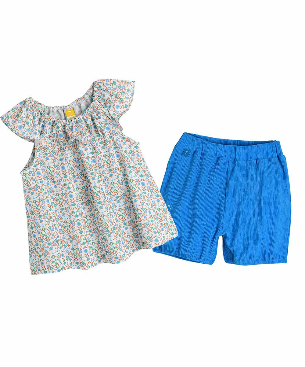 【セットアップ】フローラノースリーブトップス＆パンツ | おしゃれな子供服 moimoln（モイモルン） 公式Online Store
