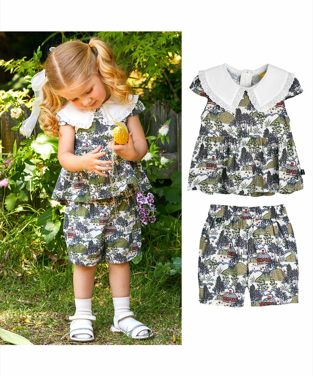 【セットアップ】グリーニトップス＆パンツ | おしゃれな子供服 moimoln（モイモルン） 公式Online Store