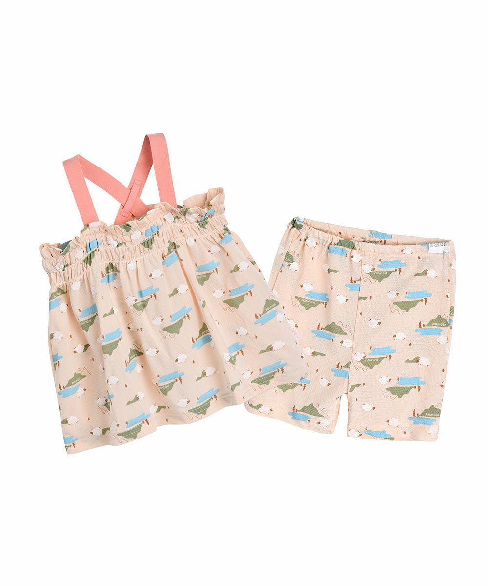 メッシュ半袖キャミソール＆パンツ | おしゃれな子供服 moimoln（モイモルン） 公式Online Store