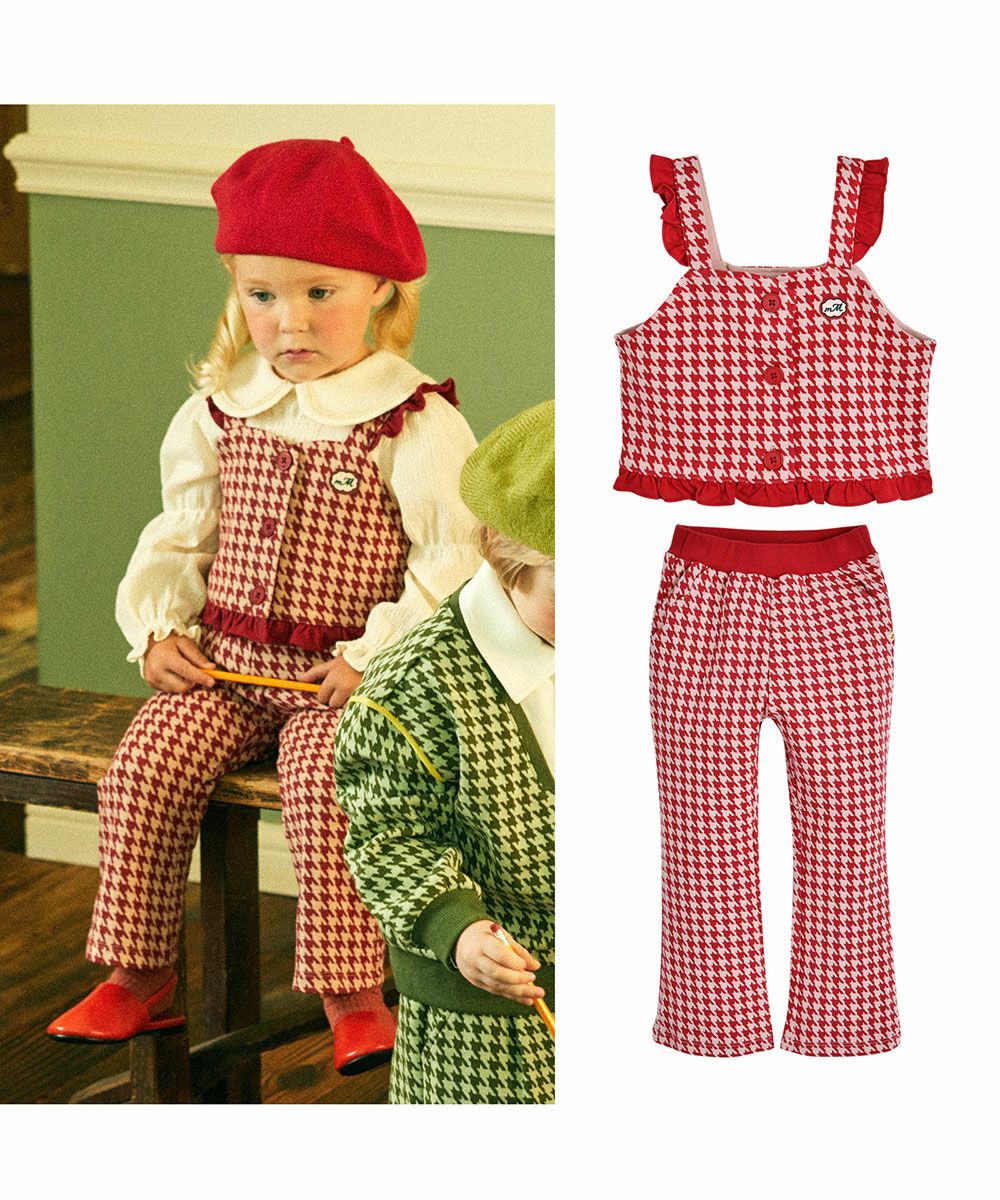 【セットアップ】エミリーハウンドチェックベスト＆パンツ | おしゃれな子供服 moimoln（モイモルン） 公式Online Store