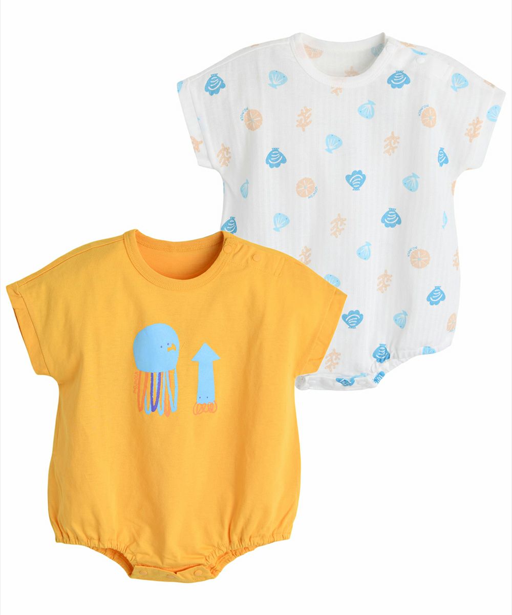 【2枚セット】マリン半袖ロンパース | おしゃれな子供服 moimoln（モイモルン） 公式Online Store