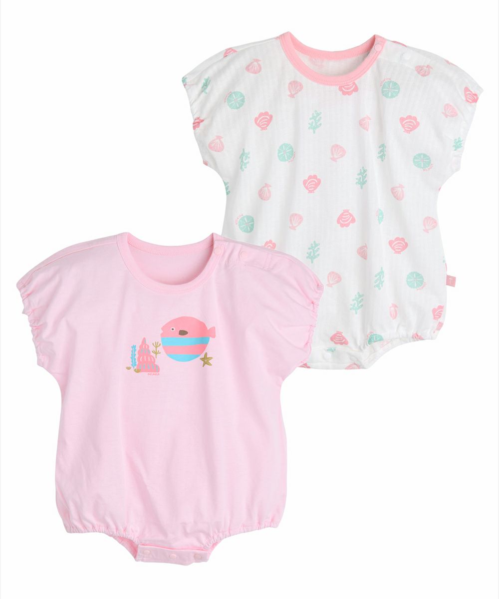 【2枚セット】スカラップ半袖ロンパース | おしゃれな子供服 moimoln（モイモルン） 公式Online Store