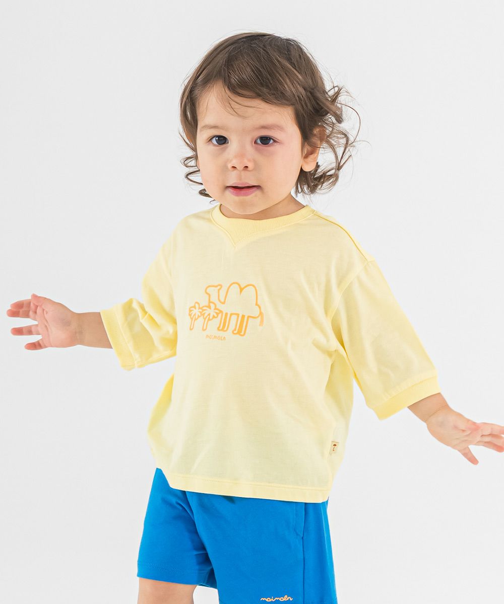 【SOFT&】ブイ7分丈Tシャツ | おしゃれな子供服 moimoln（モイモルン） 公式Online Store