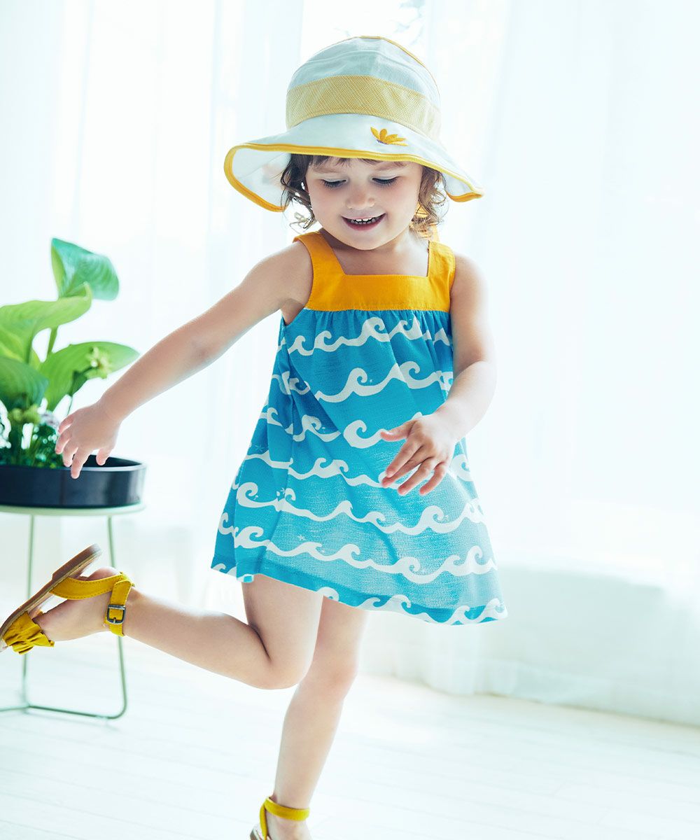 サマーオーシャンノースリーブワンピース | おしゃれな子供服 moimoln（モイモルン） 公式Online Store