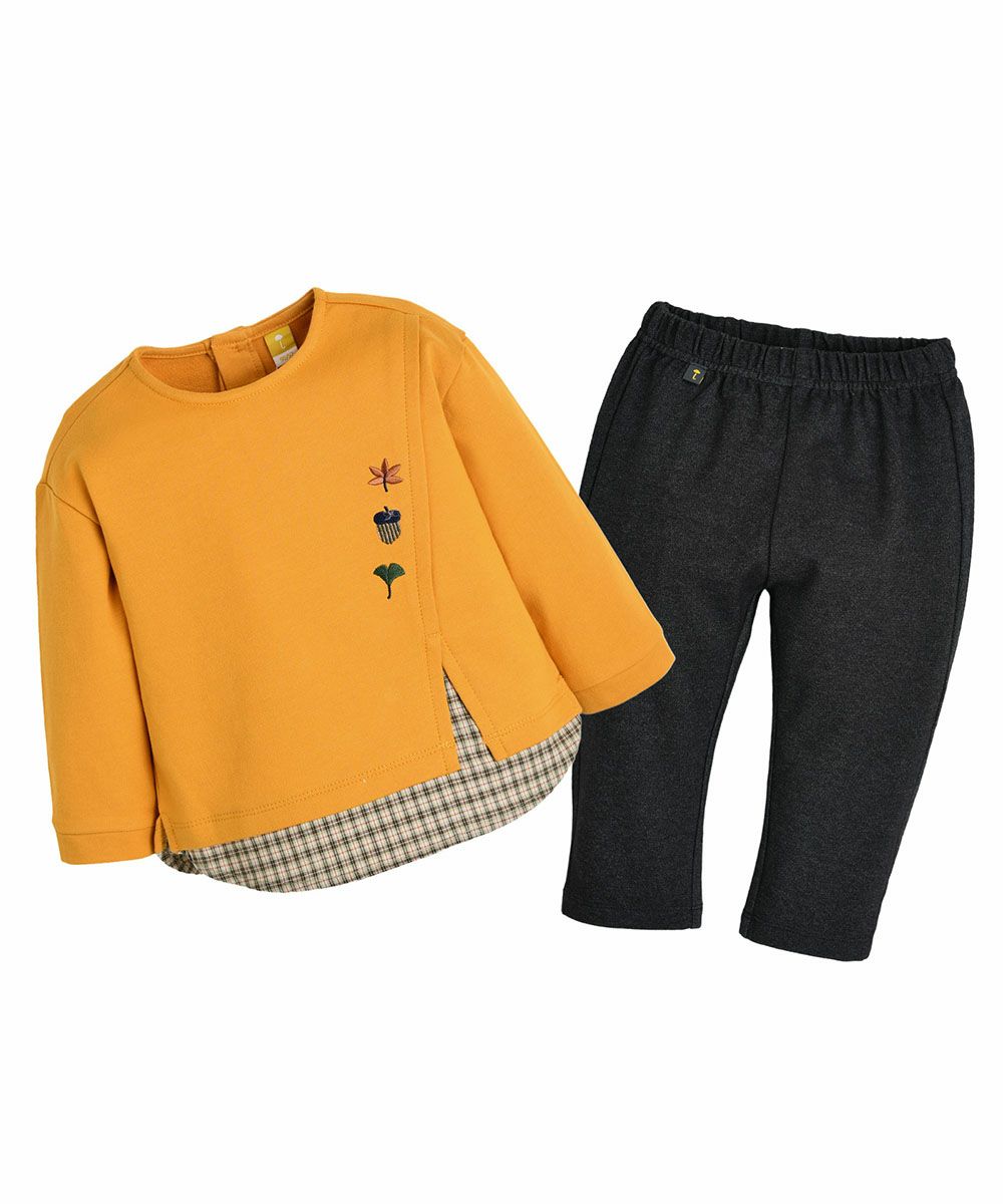 【セットアップ】ホルグレイントップス&パンツ | おしゃれな子供服 moimoln（モイモルン） 公式Online Store